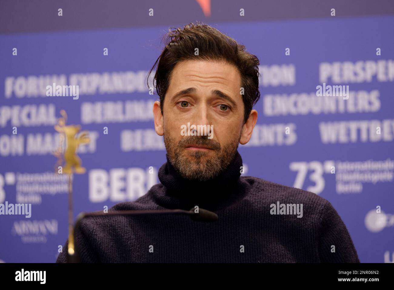 (L to R) Sierra Leone born actor Sallieu Sesay, US actor Adrien Brody ...