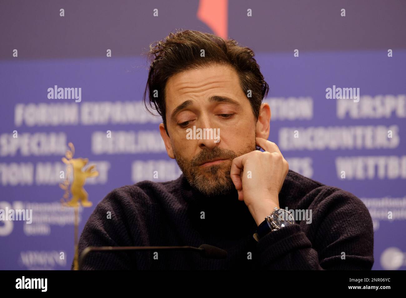 (L to R) Sierra Leone born actor Sallieu Sesay, US actor Adrien Brody ...