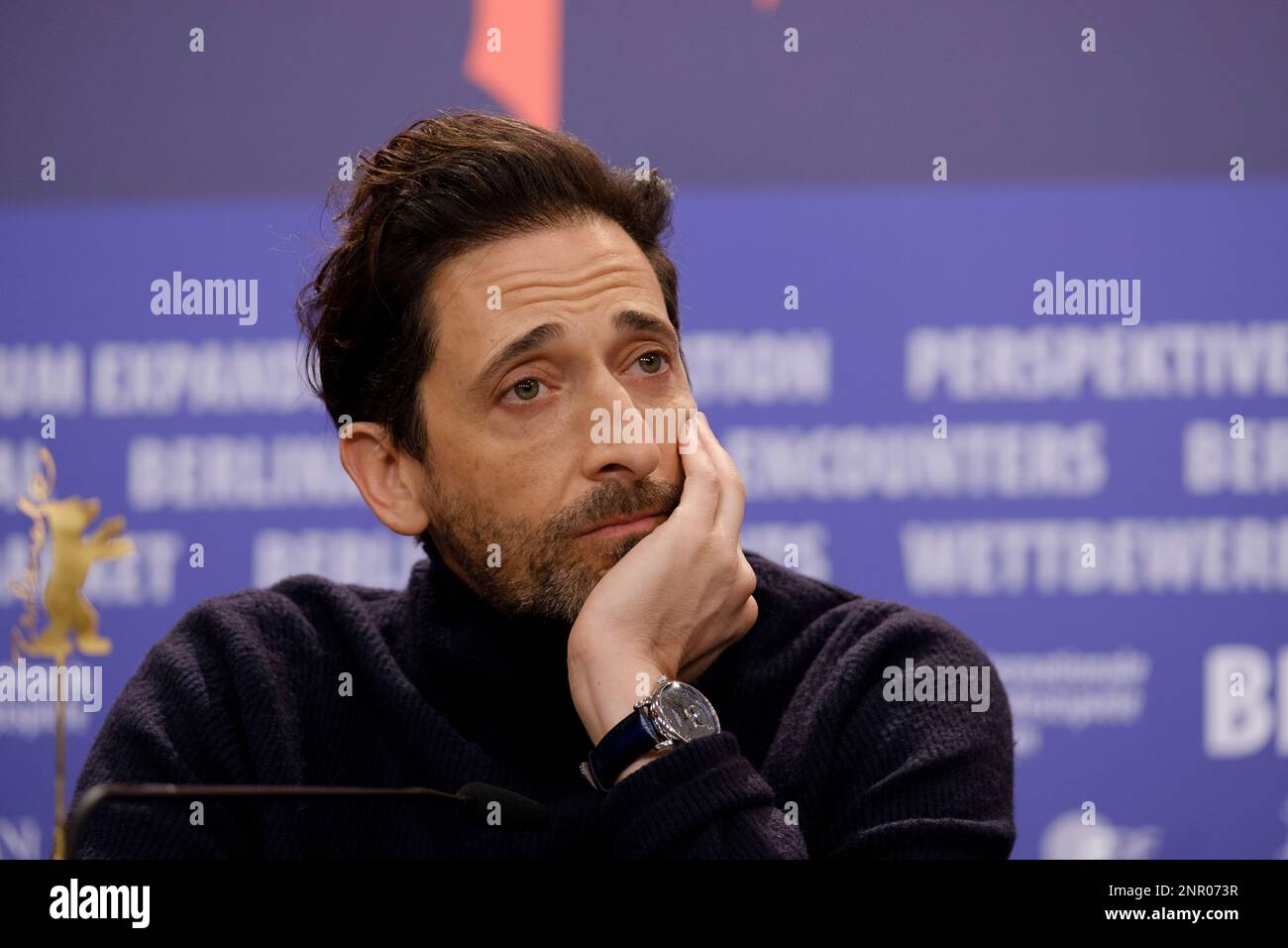 (L to R) Sierra Leone born actor Sallieu Sesay, US actor Adrien Brody ...