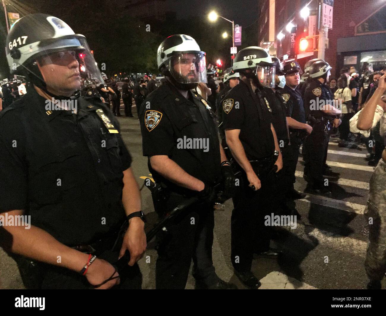 Photo by: STRF/STAR MAX/IPx 2020 5/30/20 Police Officers come out in ...