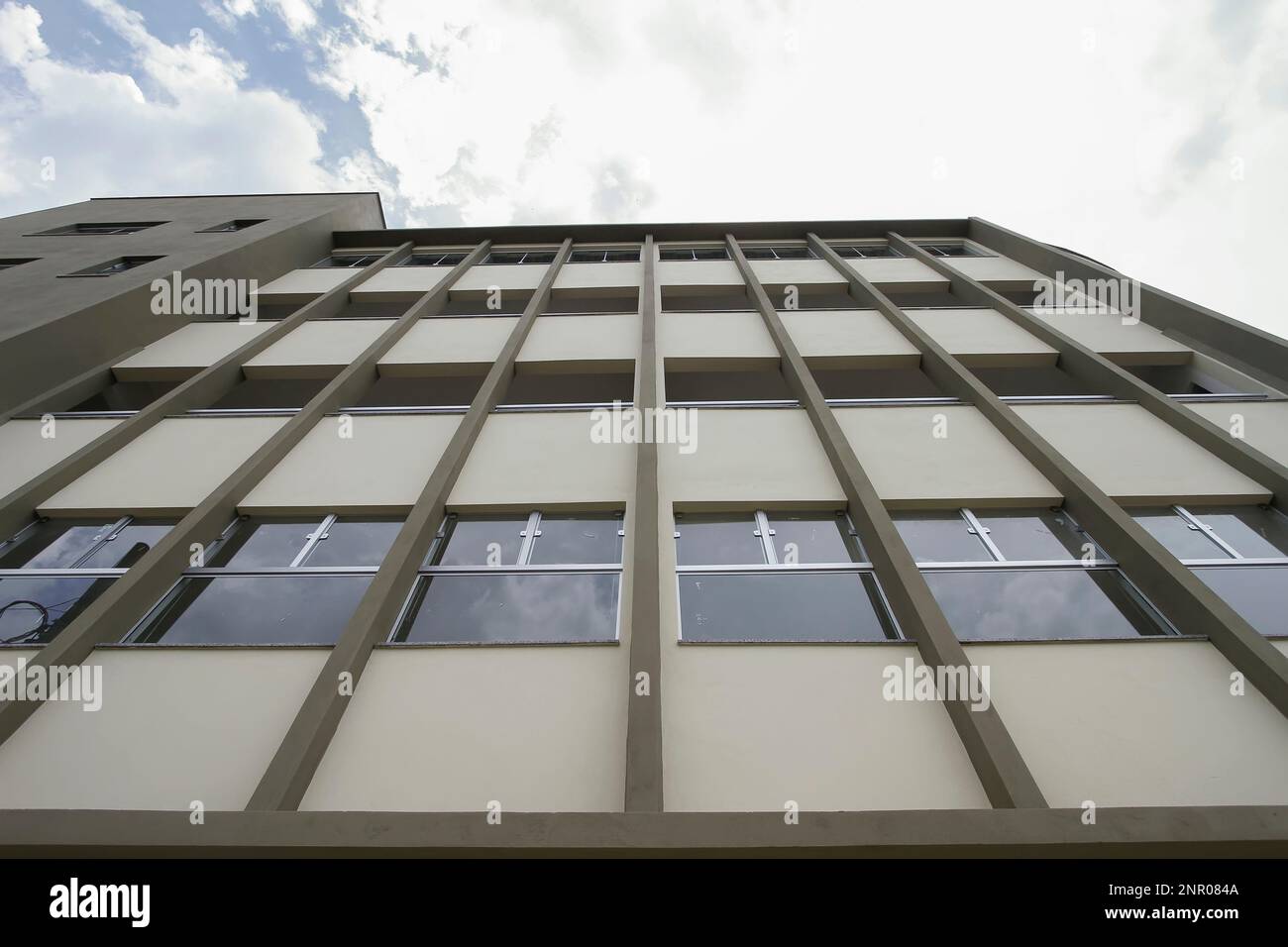 external view of newly built new building - exterior architecture Stock ...