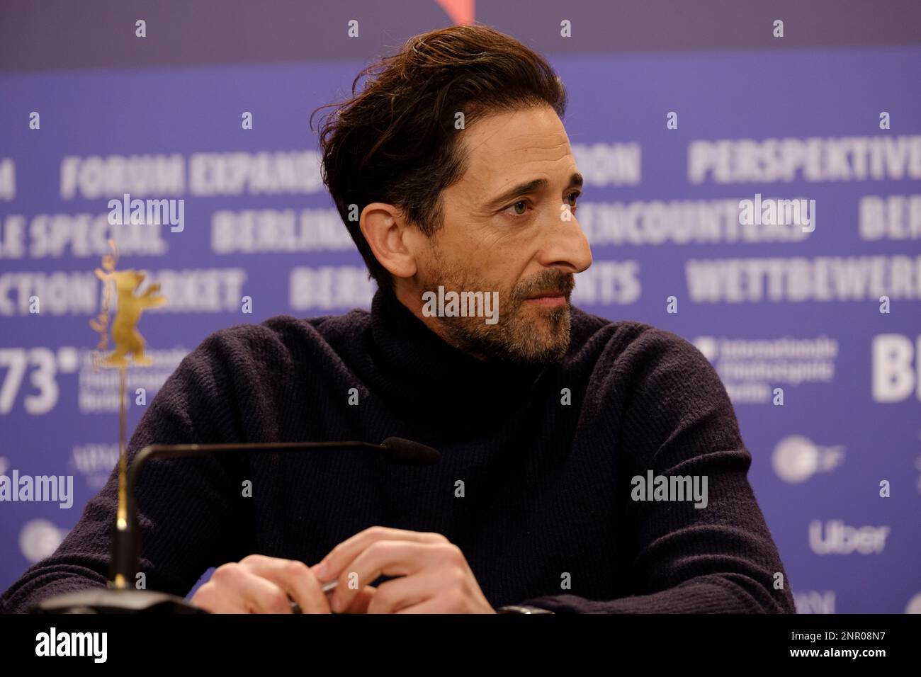 (L to R) Sierra Leone born actor Sallieu Sesay, US actor Adrien Brody ...