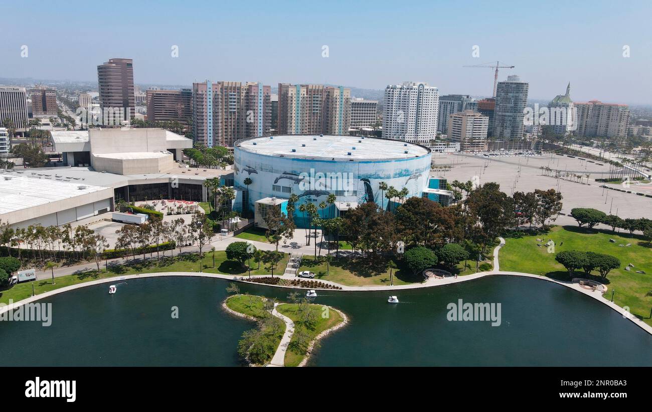 General overall view of the Long Beach Arena and Convention Center with ...