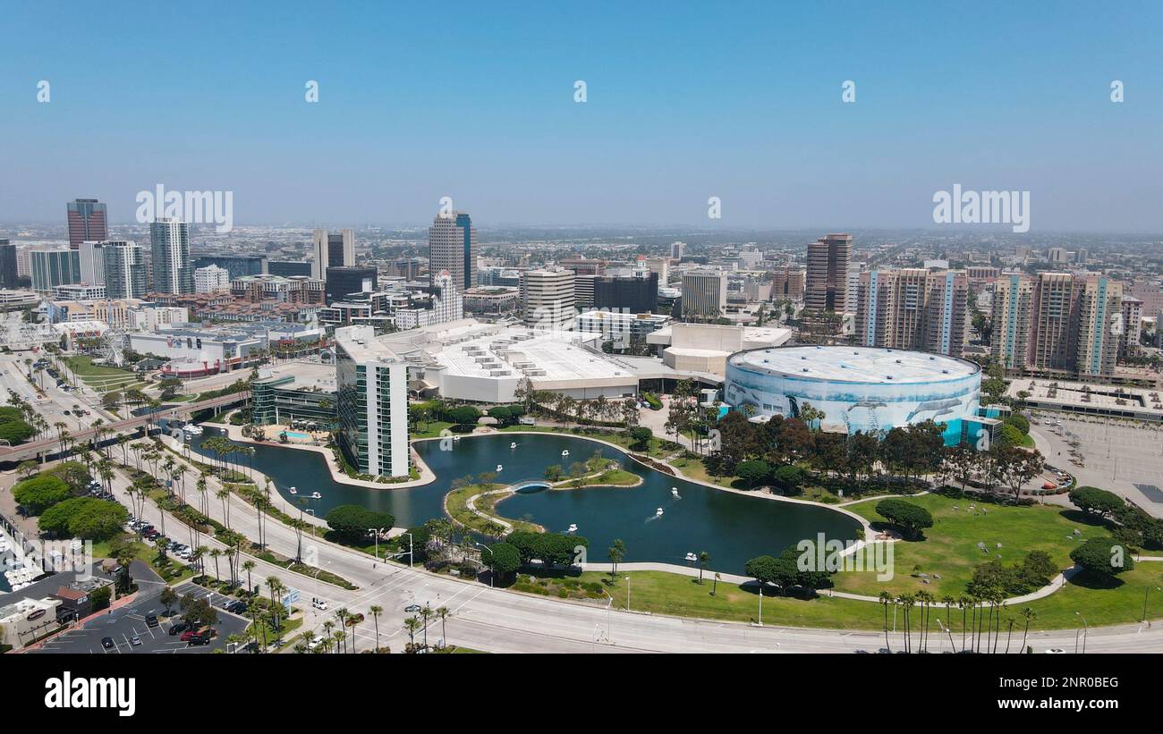 General overall view of the Long Beach Arena and Convention Center with ...