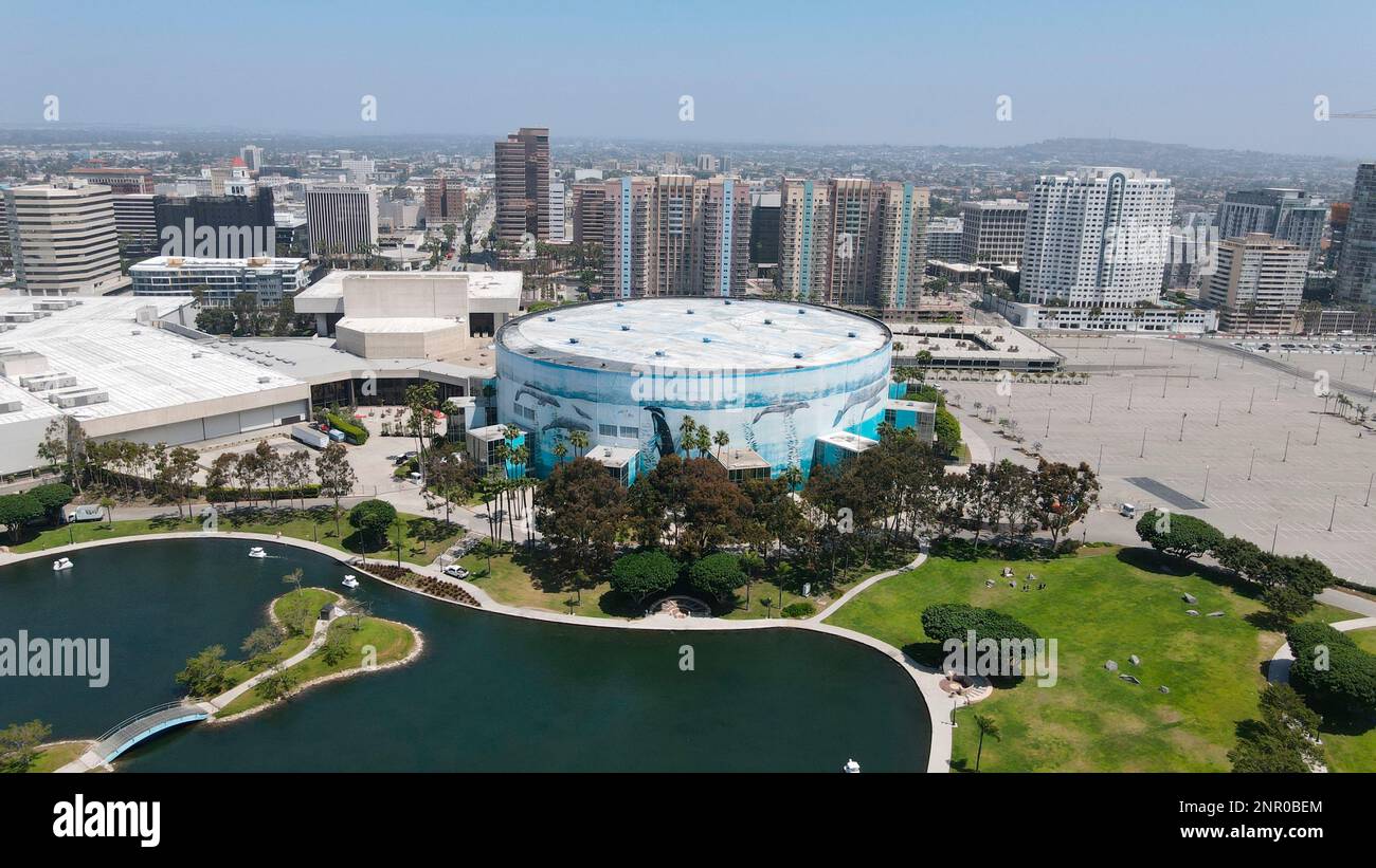 General overall view of the Long Beach Arena and Convention Center with ...