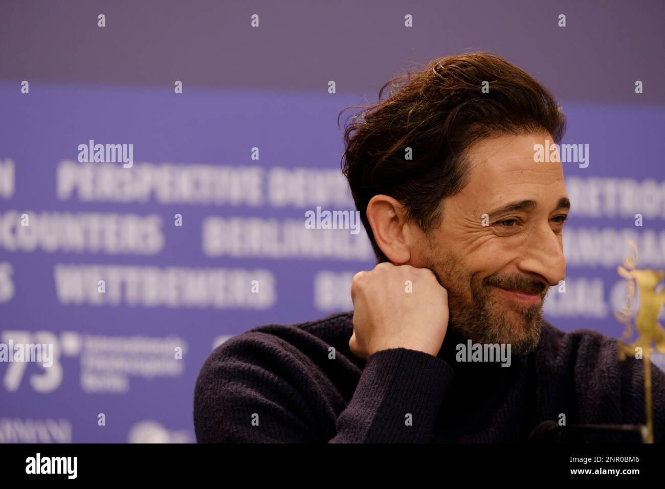 (L to R) Sierra Leone born actor Sallieu Sesay, US actor Adrien Brody ...