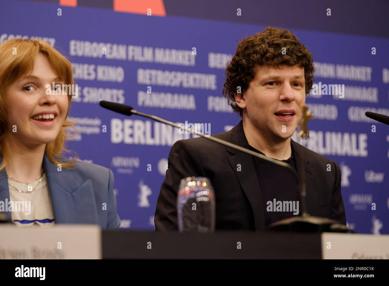 (L to R) Sierra Leone born actor Sallieu Sesay, US actor Adrien Brody ...
