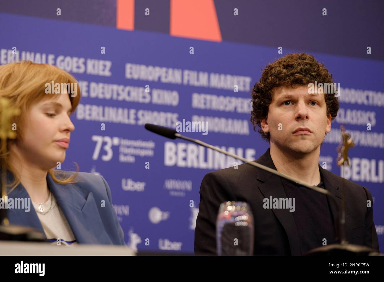 (L to R) Sierra Leone born actor Sallieu Sesay, US actor Adrien Brody ...