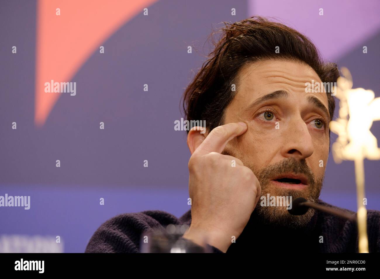 (L to R) Sierra Leone born actor Sallieu Sesay, US actor Adrien Brody ...