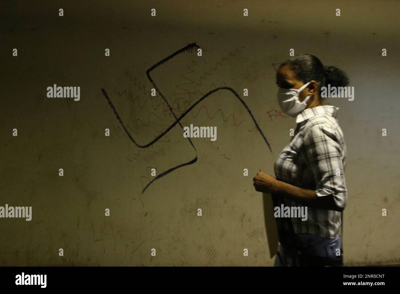 RJ - Rio de Janeiro - 05/27/2020 - RIO, COTIDIANO - Pichacao exhibits ...