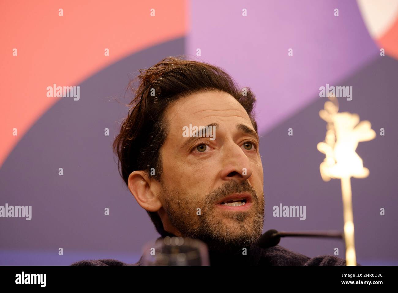 (L to R) Sierra Leone born actor Sallieu Sesay, US actor Adrien Brody ...