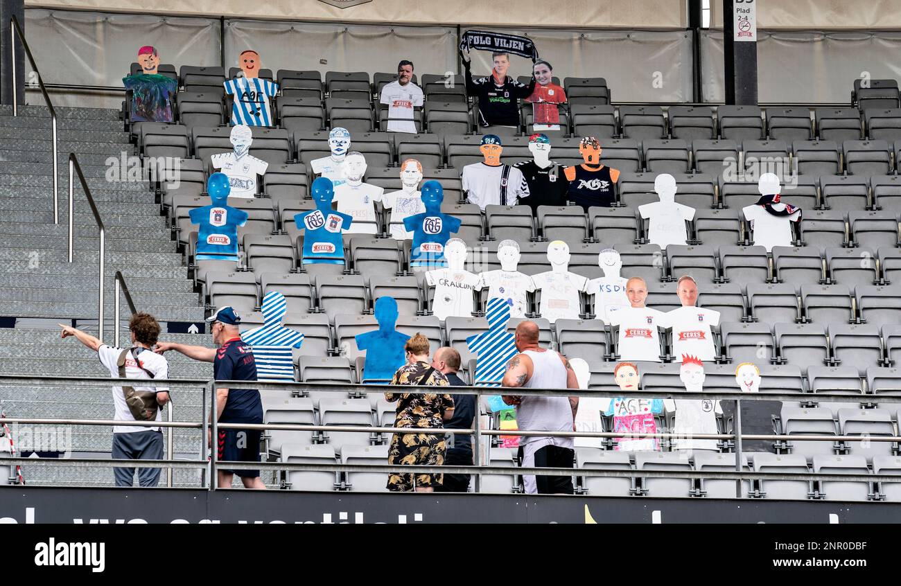 Ceres Park Football Stadium gets ready for the Danish Superliga match ...