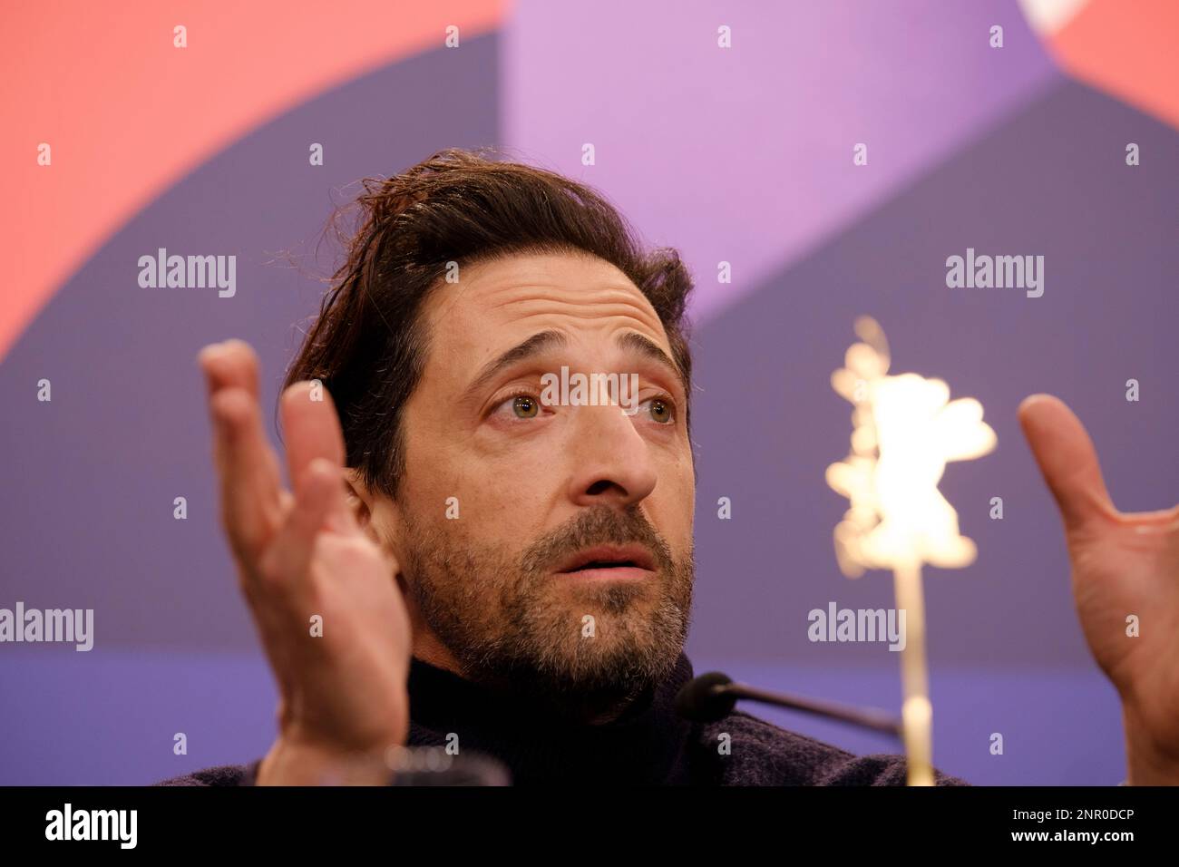 (L to R) Sierra Leone born actor Sallieu Sesay, US actor Adrien Brody ...