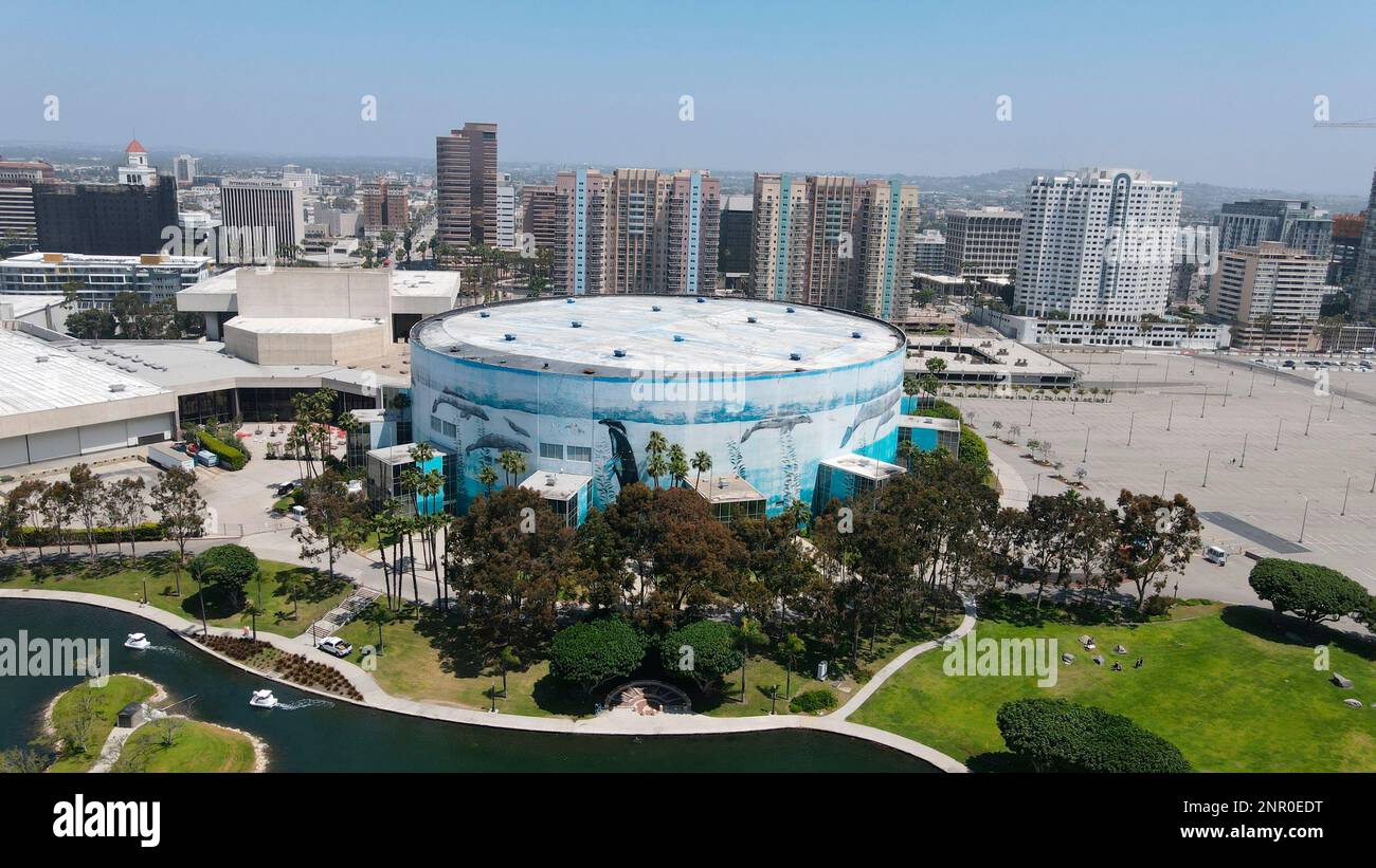 General overall view of the Long Beach Arena and Convention Center with ...