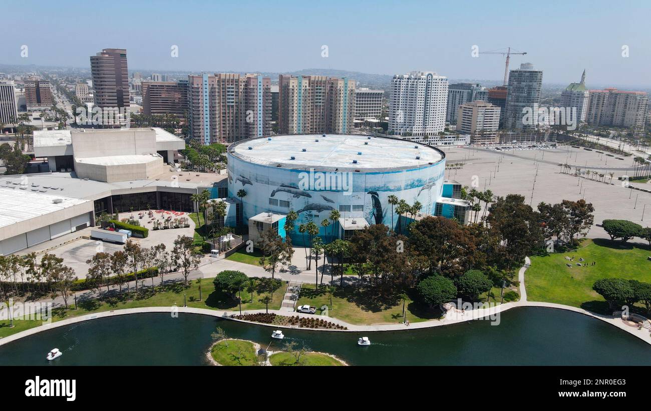General overall view of the Long Beach Arena and Convention Center with ...