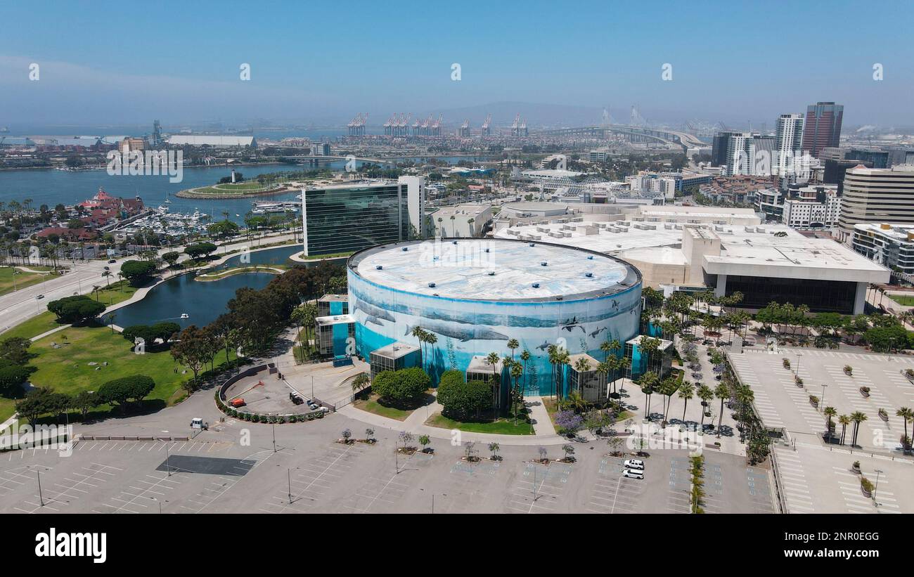 General overall view of the Long Beach Arena and Convention Center with ...