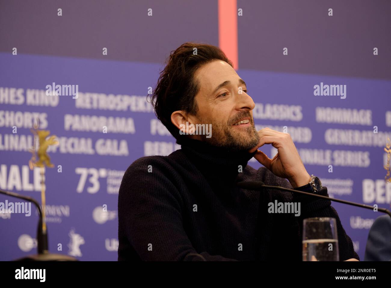 (L to R) Sierra Leone born actor Sallieu Sesay, US actor Adrien Brody ...