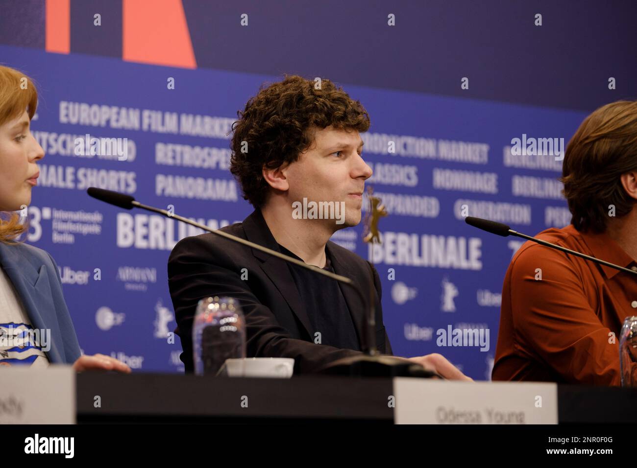 (L to R) Sierra Leone born actor Sallieu Sesay, US actor Adrien Brody ...