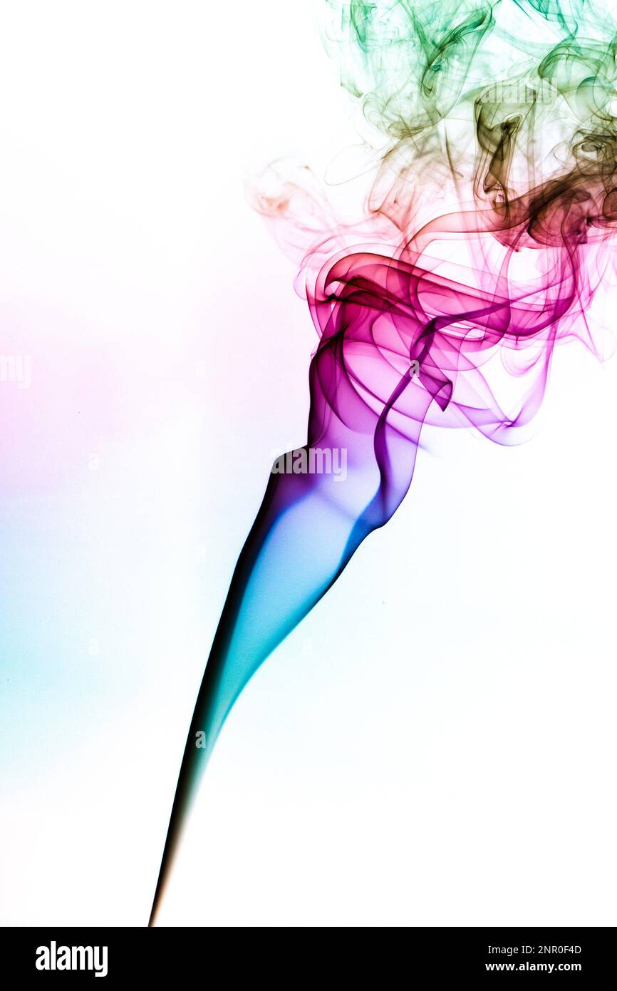 reverse color gradient smoke shapes Stock Photo - Alamy