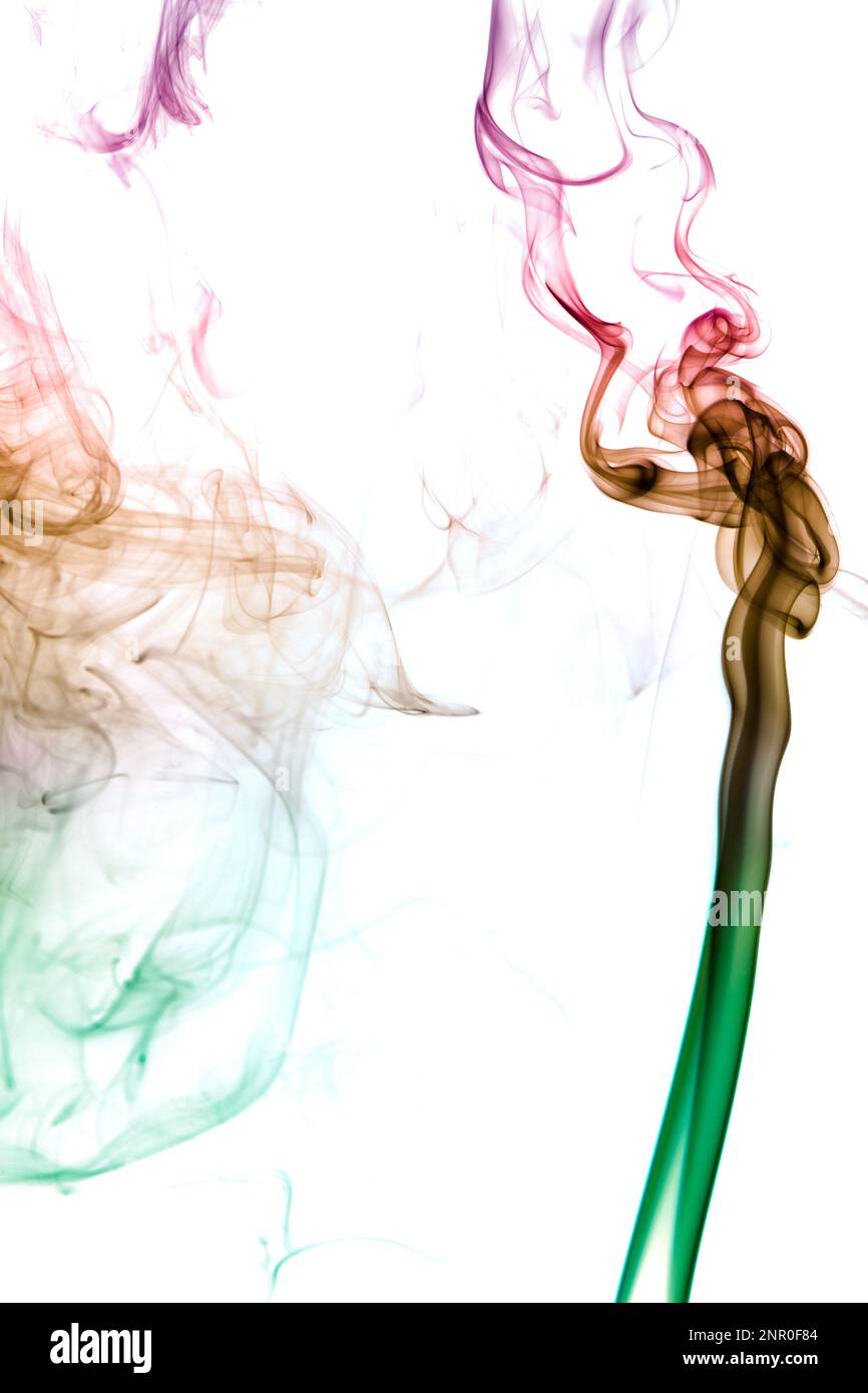 reverse color gradient smoke shapes Stock Photo - Alamy