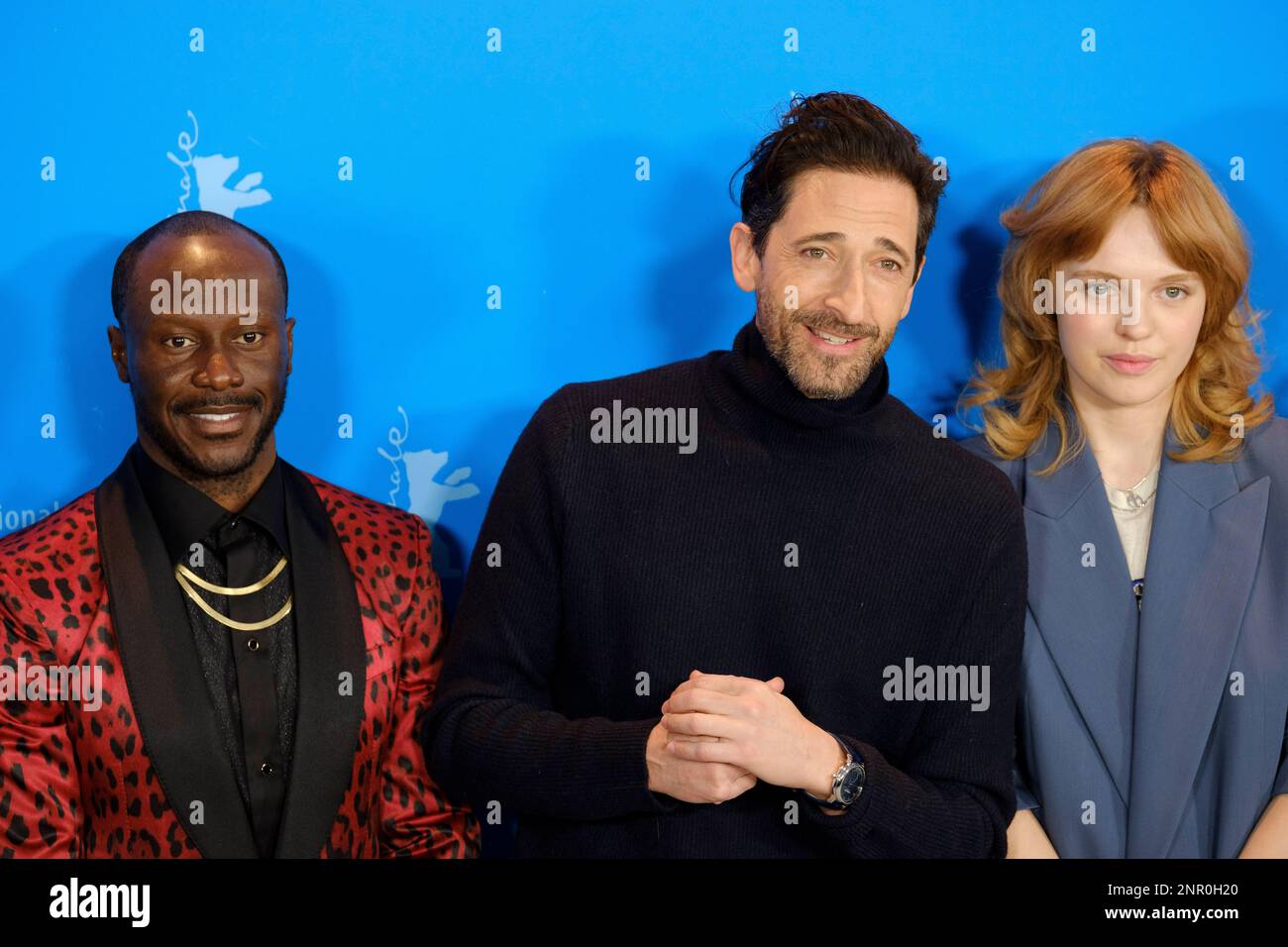 (L to R) Sierra Leone born actor Sallieu Sesay, US actor Adrien Brody ...