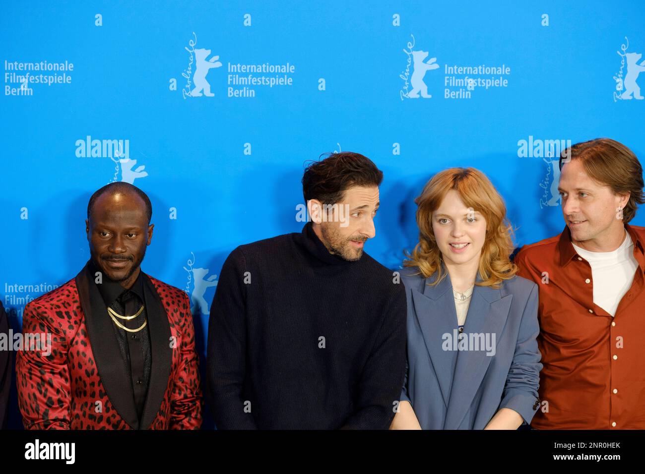 (L to R) Sierra Leone born actor Sallieu Sesay, US actor Adrien Brody ...