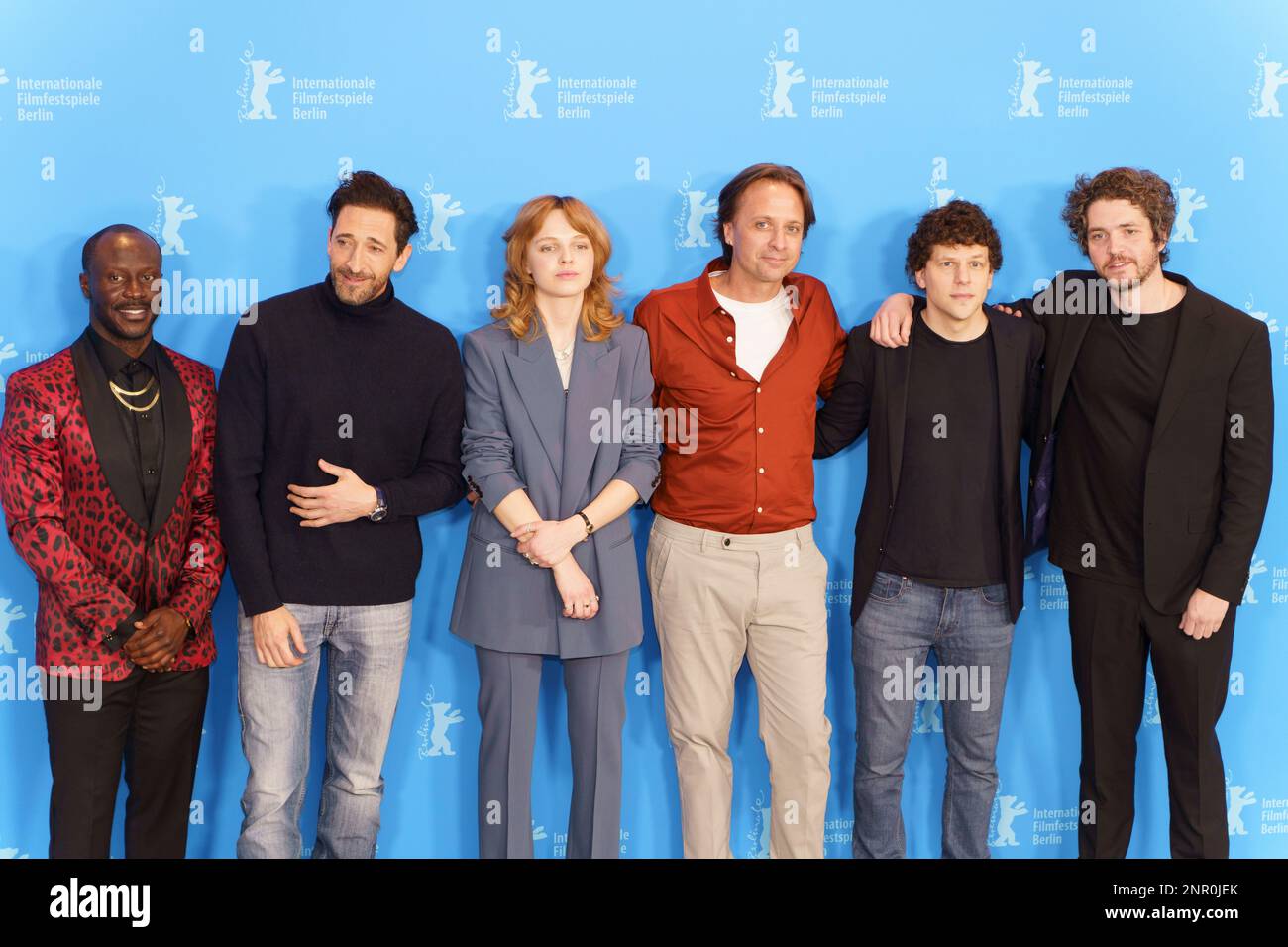 (L to R) Sierra Leone born actor Sallieu Sesay, US actor Adrien Brody ...