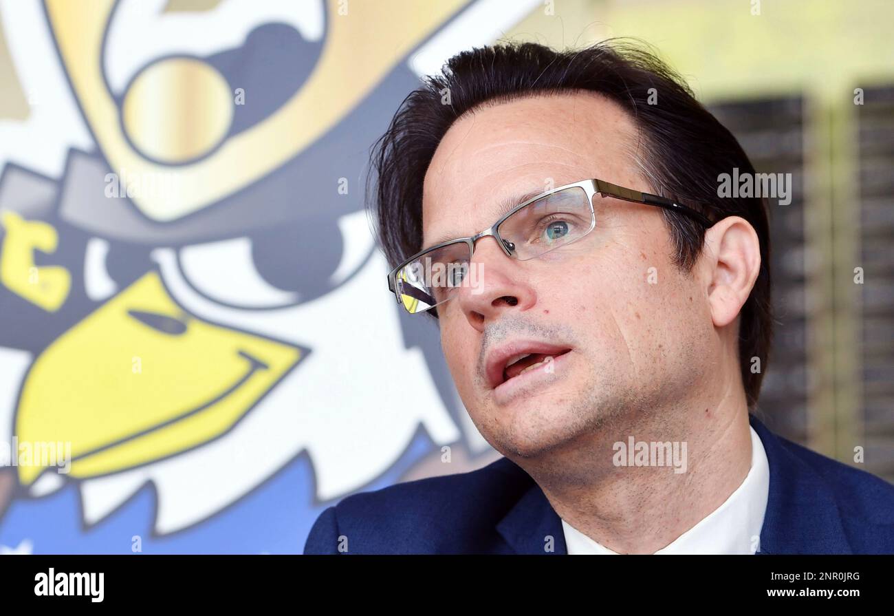 Gary Schaefer, a consul of U.S. consulate, speaks during an interview ...