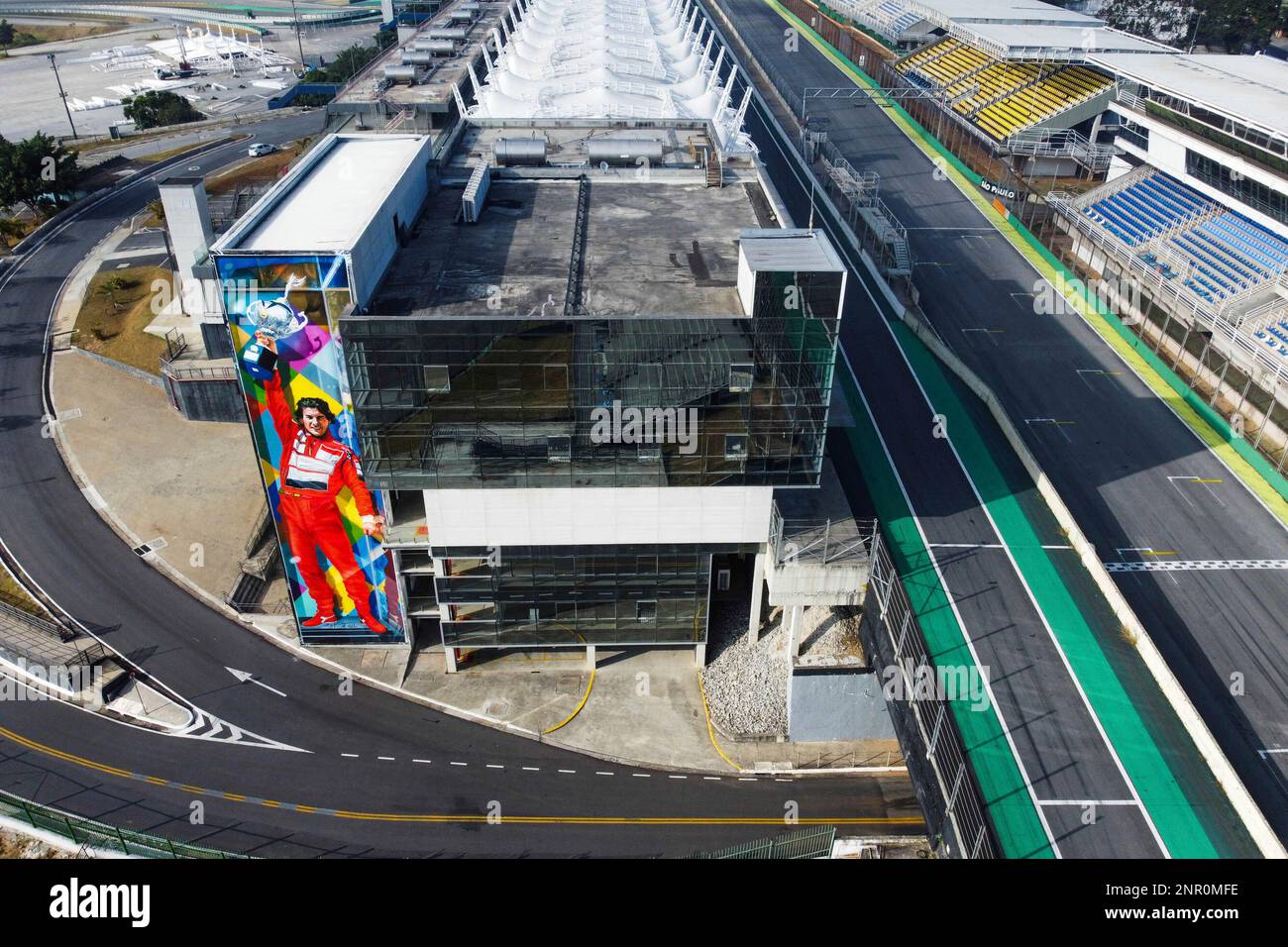 Sao Paulo - 05/20/2020 - MURAL AYRTON SENNA IN INTERLAGOS - Mural in ...