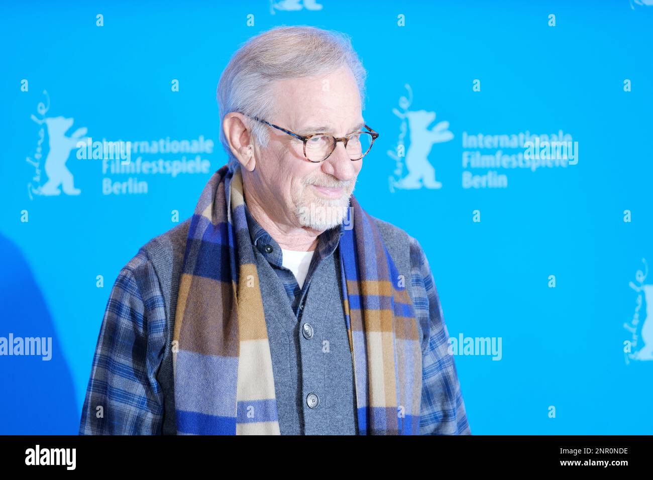 Steven Spielberg pose for a photo during the 73rd Berlinale ...