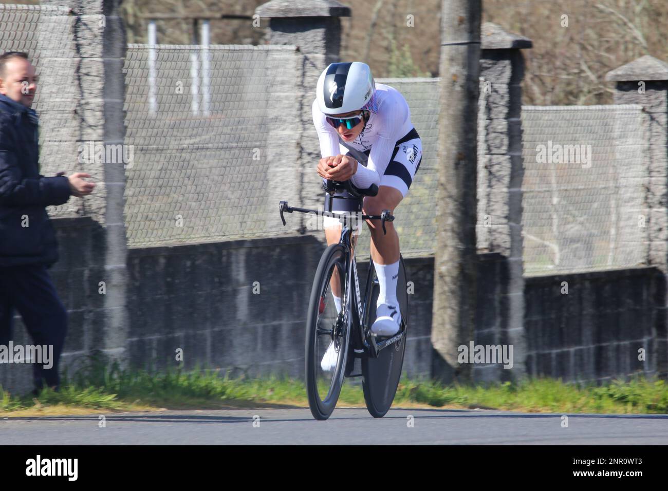 Teo, SPAIN: Trinity Racing rider Lukas Nerurkar during the 4th Stage of ...