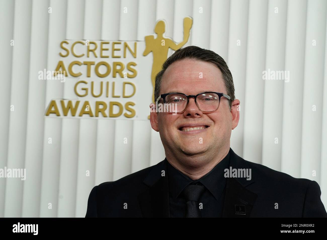 Duncan Crabtree-Ireland arrives at the 29th annual Screen Actors Guild Awards on Sunday, Feb. 26 ...
