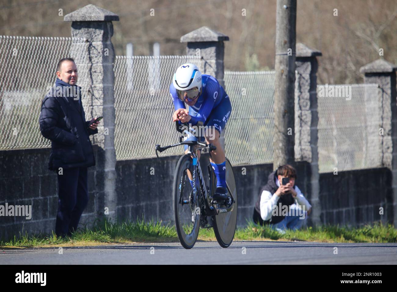 Teo, SPAIN:Movistar Team rider Will Barta during the 4th Stage of O ...
