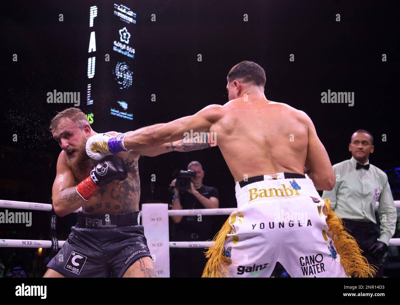 Boxing - Jake Paul v Tommy Fury - Diriyah Arena, Diriyah, Riyadh, Saudi Arabia - February 27 ...