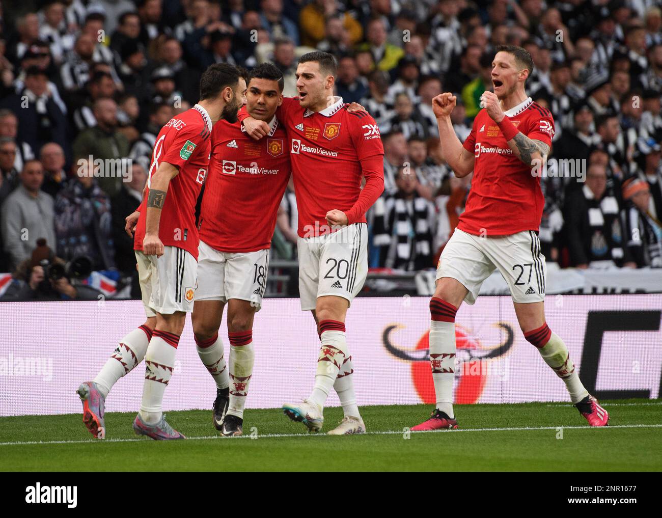 London, UK. 26th Feb, 2023. 26 Feb 2023 - Manchester United v Newcastle United - Carabao Cup ...