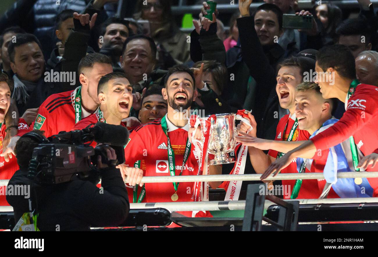 London, UK. 26th Feb, 2023. 26 Feb 2023 - Manchester United v Newcastle United - Carabao Cup ...