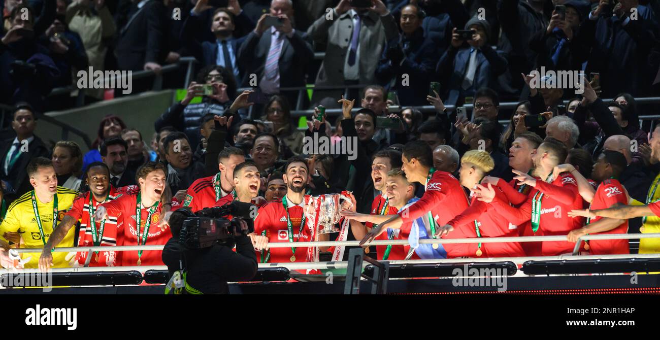 London, UK. 26th Feb, 2023. 26 Feb 2023 - Manchester United v Newcastle United - Carabao Cup ...