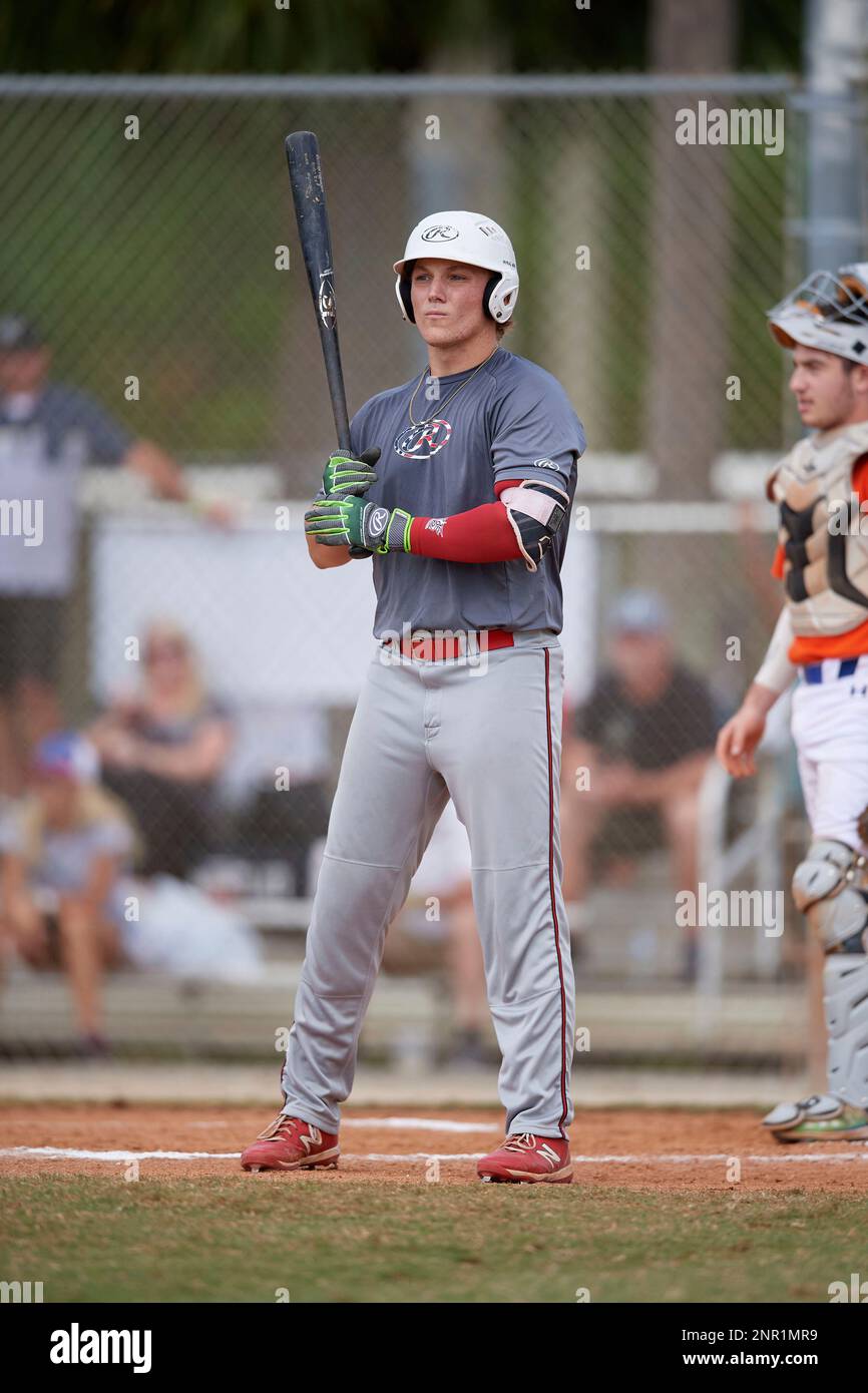 Ethan Long (44) during the WWBA World Championship at the Roger Dean Complex on October 12, 2019 ...