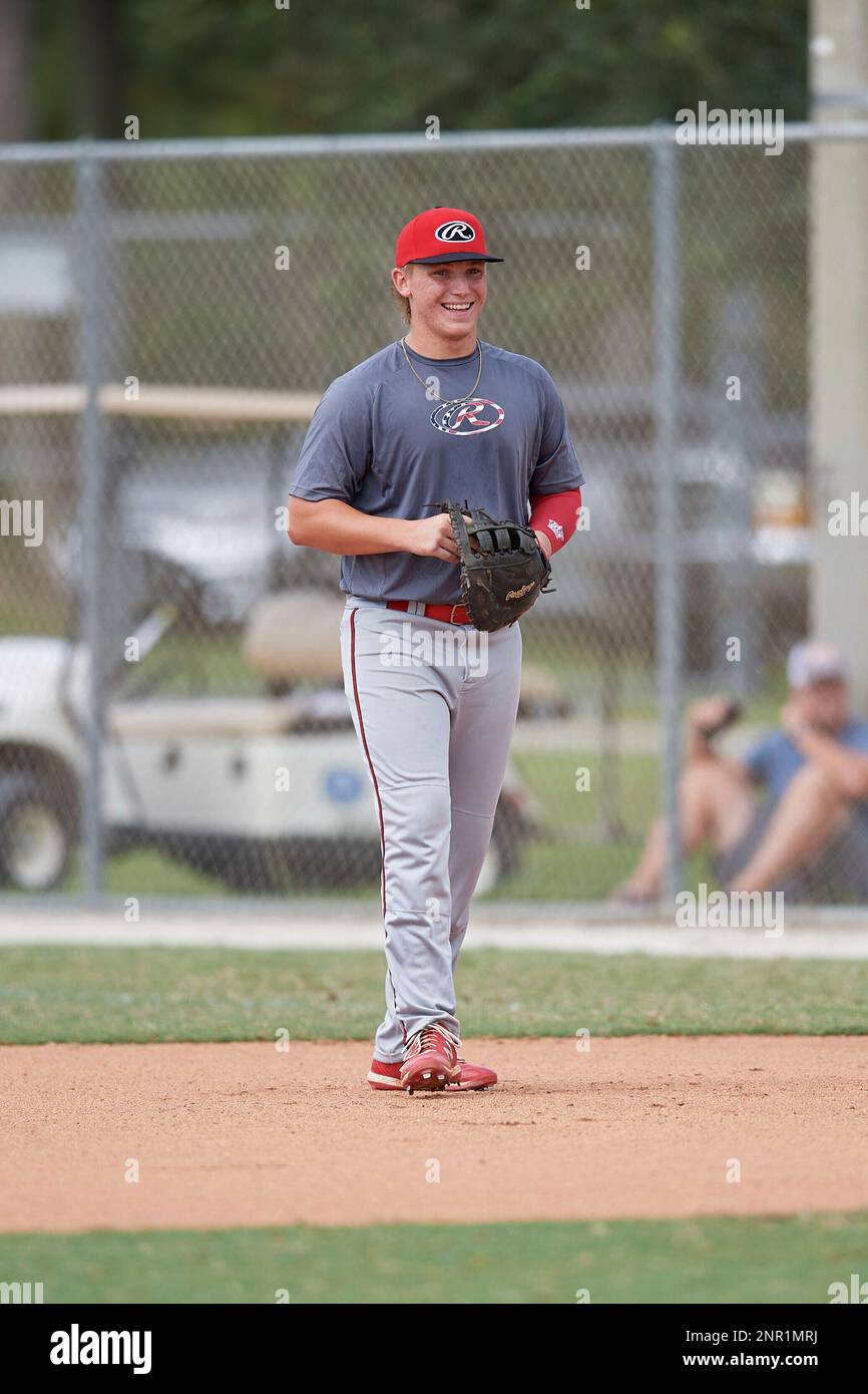 Ethan Long (44) during the WWBA World Championship at the Roger Dean Complex on October 12, 2019 ...