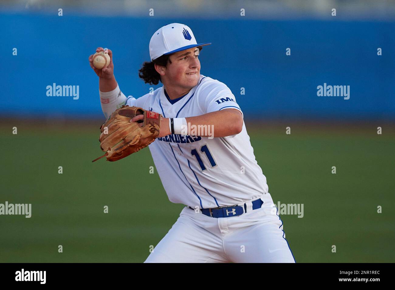 IMG Academy Ascenders third baseman Jake Gelof (11) during warmups ...