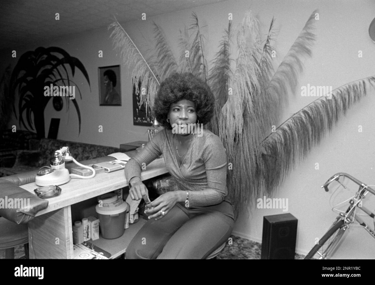 Venus Talyor, mother of missing child Angel Lenair, in her Atlanta home ...