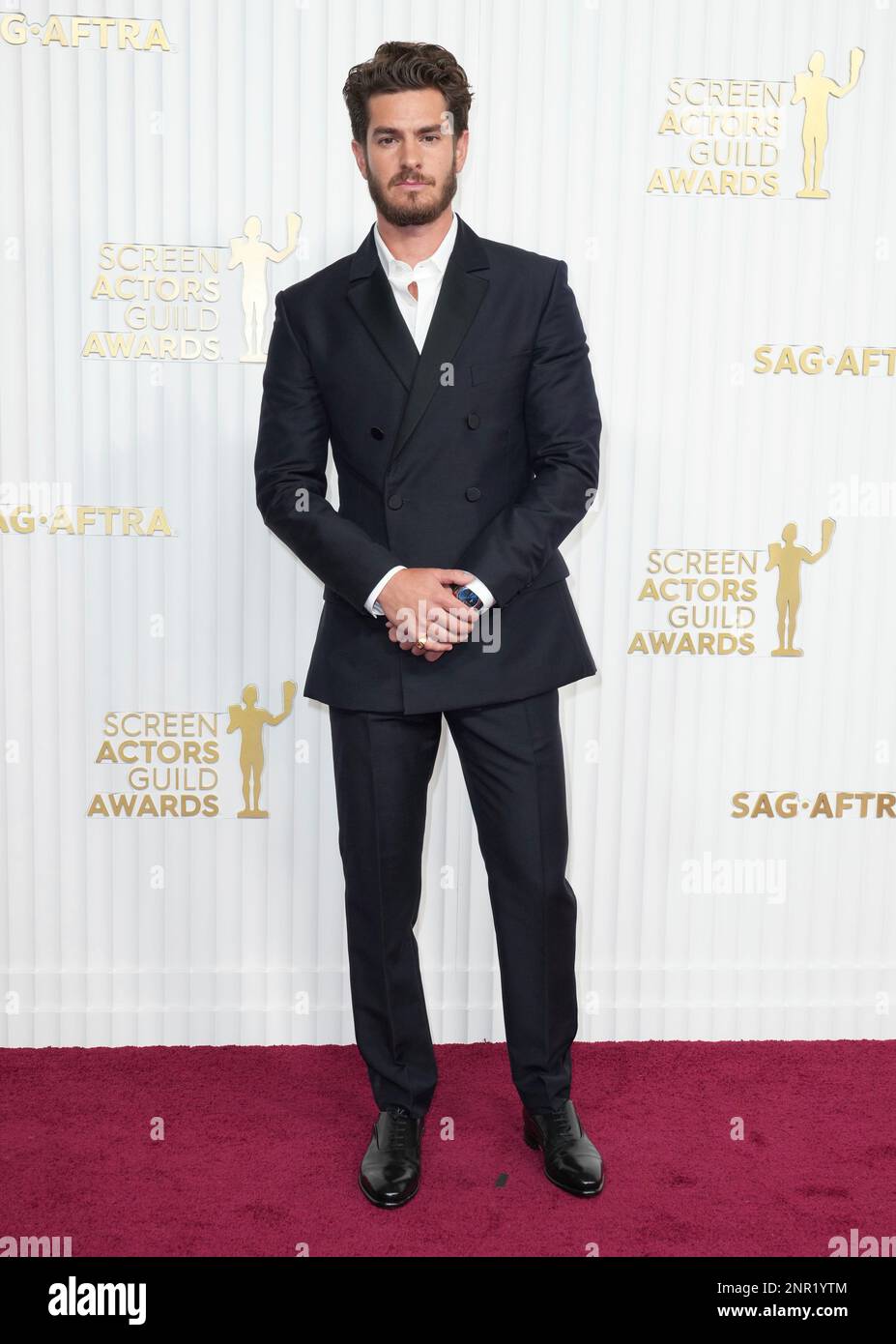 Andrew Garfield arrives at the 29th annual Screen Actors Guild Awards ...