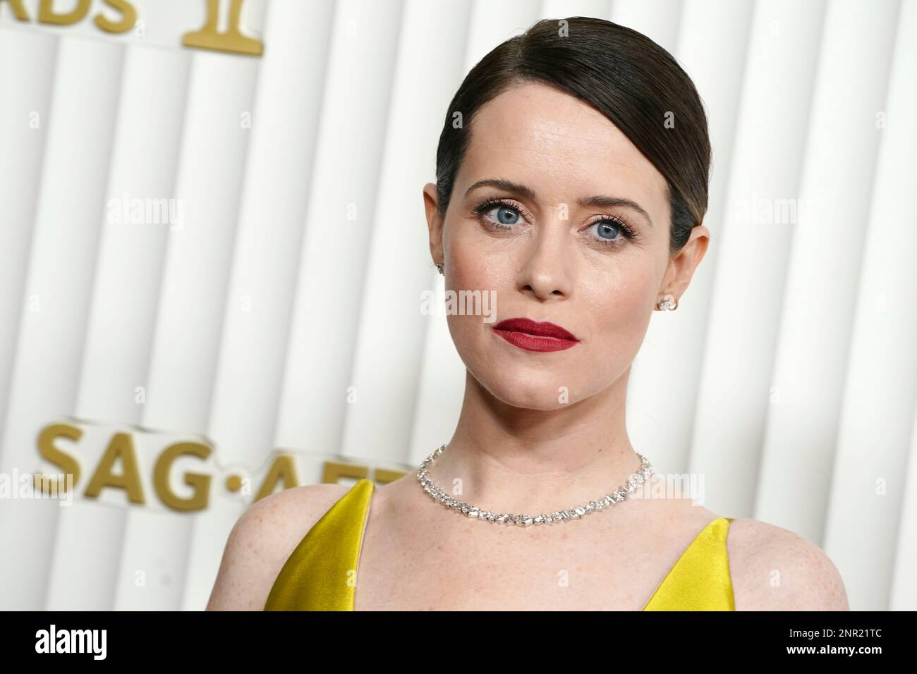 Claire Foy arrives at the 29th annual Screen Actors Guild Awards on ...