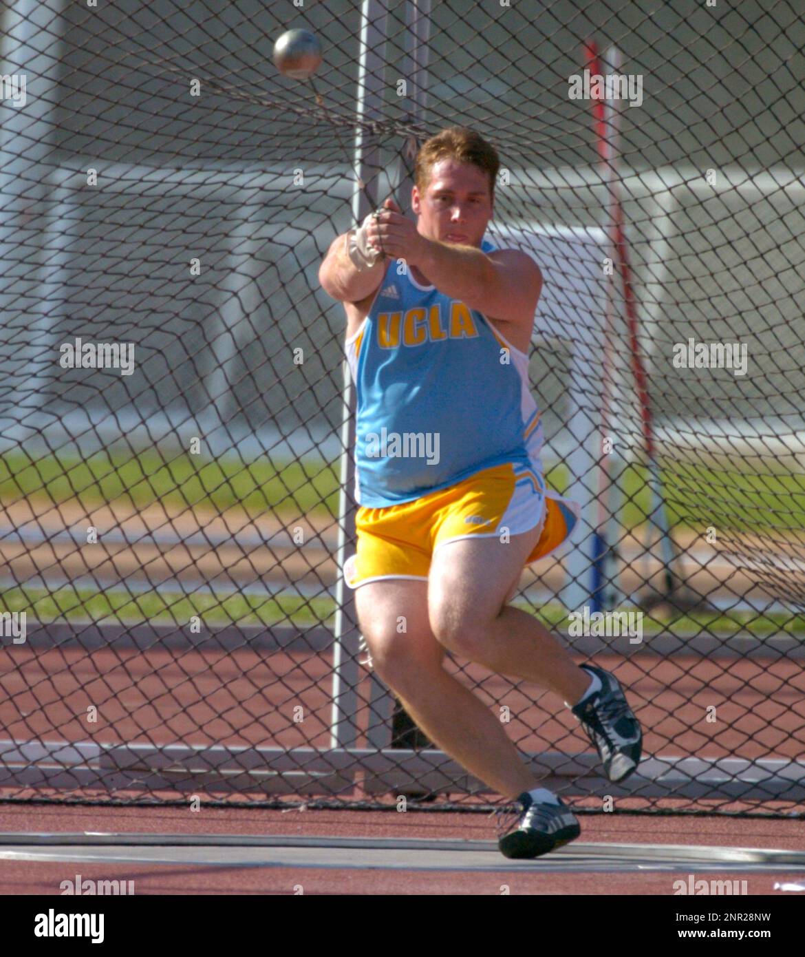 Jake Knight of UCLA finished third in the men's hammer at 189-8 (57.81m ...