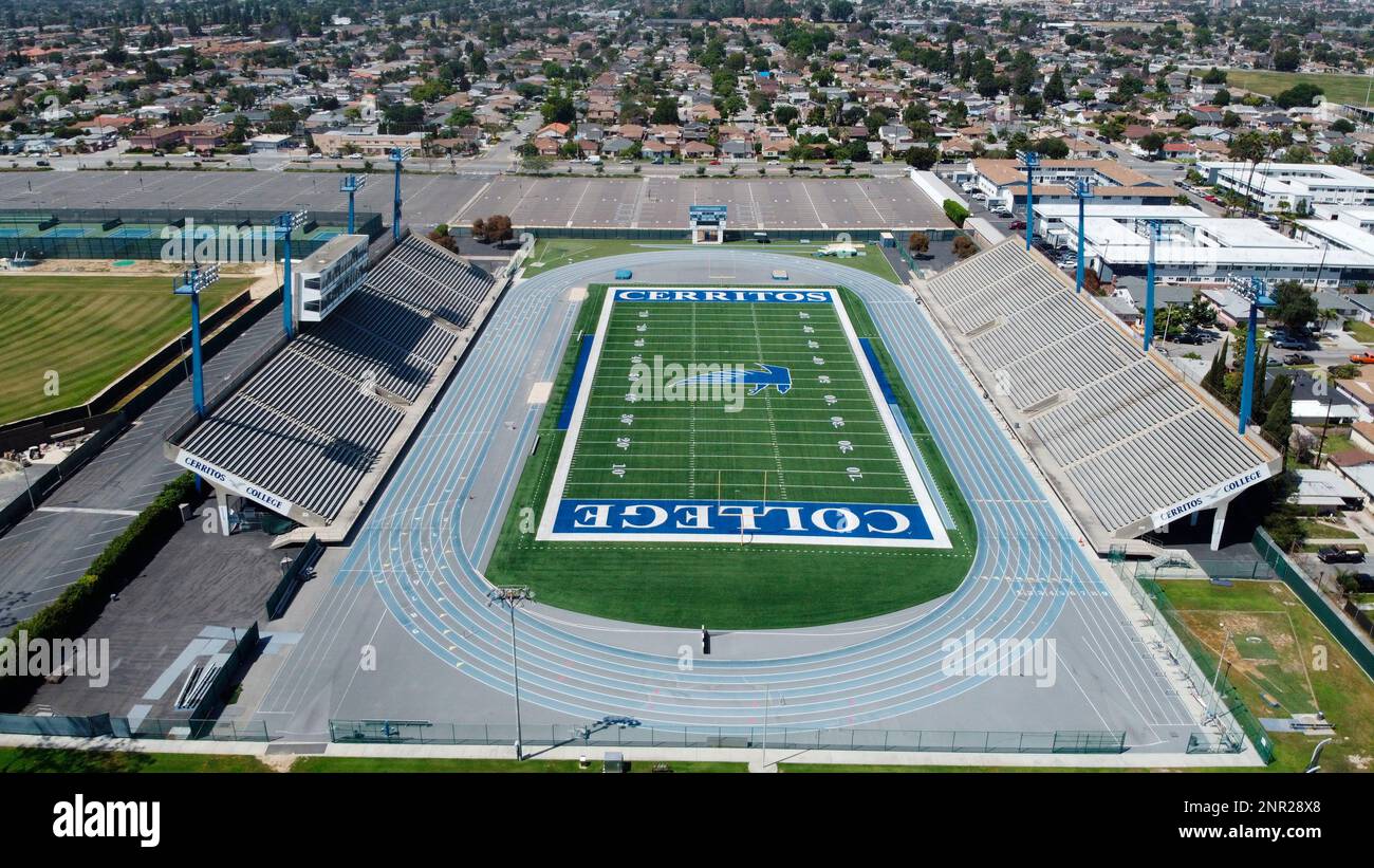 General overall aerial view of Falcon Stadium, Saturday, May 2, 2020 ...