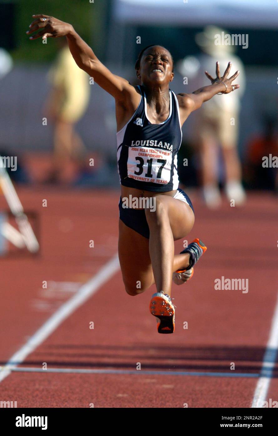 Ayanna Alexander of Louisiana Tech competes in the women's triple jump ...