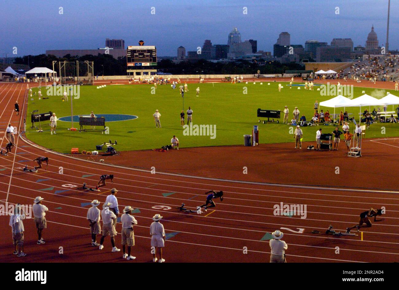General view of Mike A. Myers Stadium during the NCAA Track & Field ...
