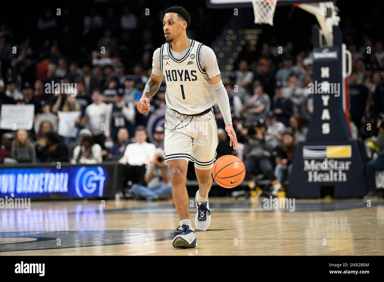 Georgetown guard Primo Spears (1) in action during the second half of ...