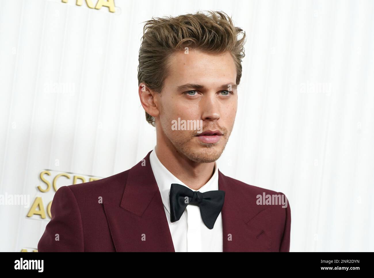 Austin Butler arrives at the 29th annual Screen Actors Guild Awards on ...