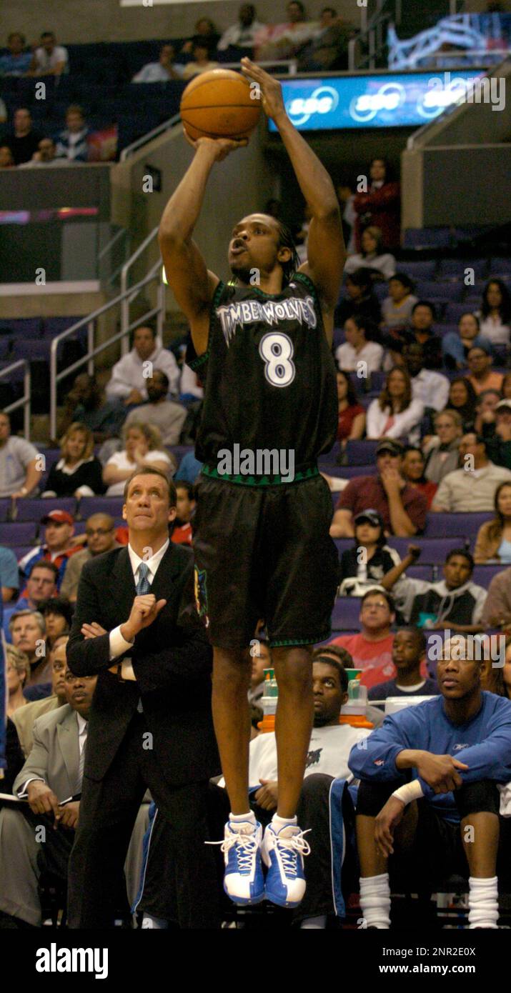 Troy Hudson of the Minnesota Timberwolves during 98-82 victory over the Los Angeles Clippers ...